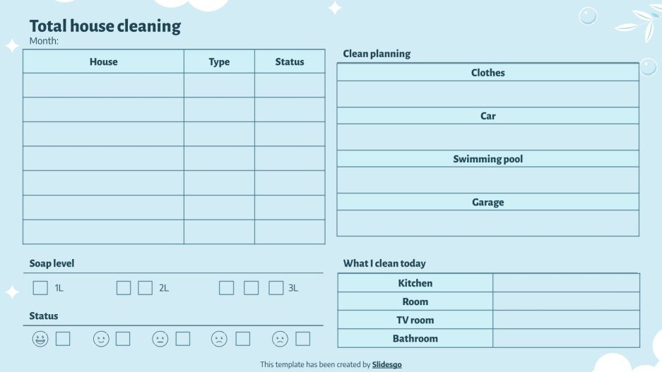 Spring Cleaning Step by Step Presentation