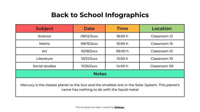 Back to School Infographics Template