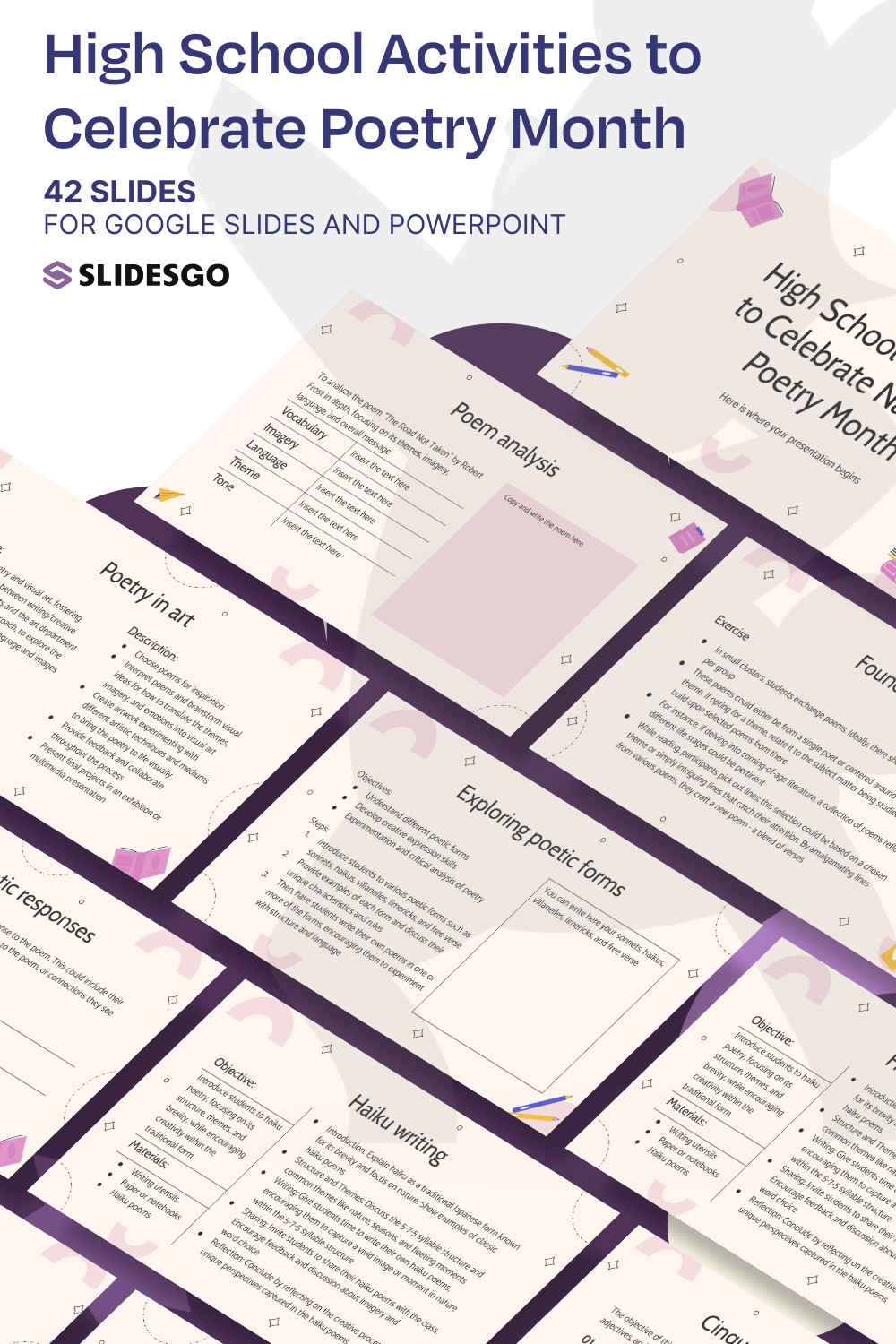 High School Activities to Celebrate National Poetry Month