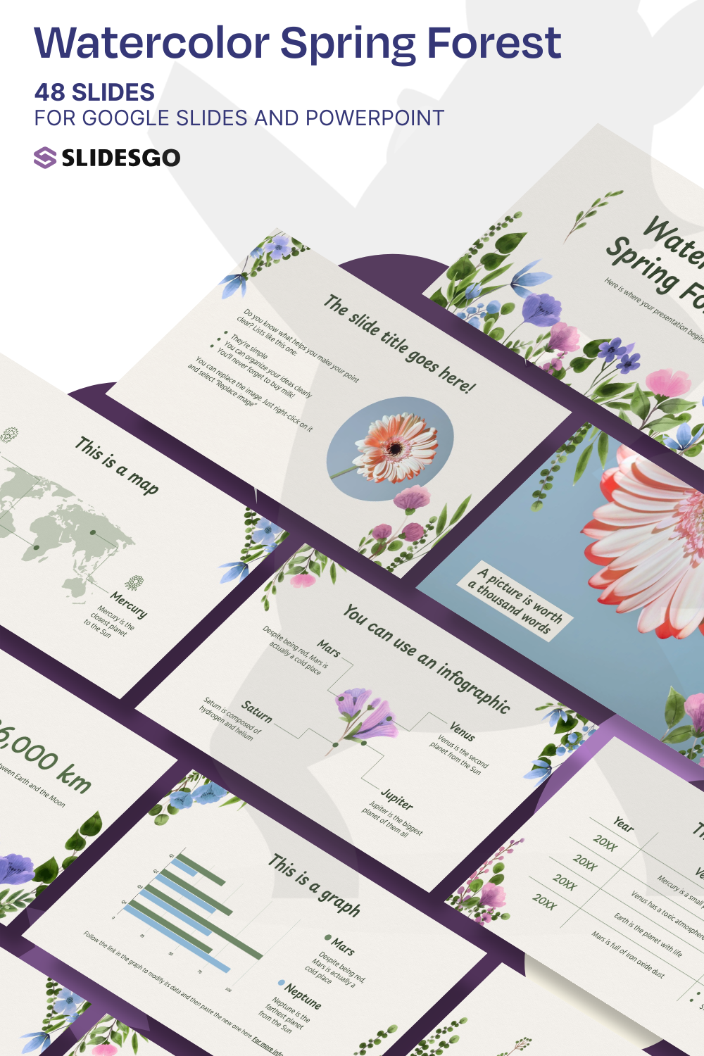 Watercolor Spring Forest Presentation