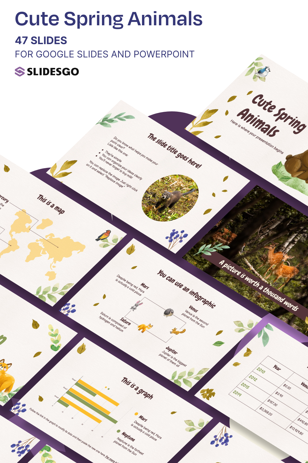 Cute Spring Animals Presentation