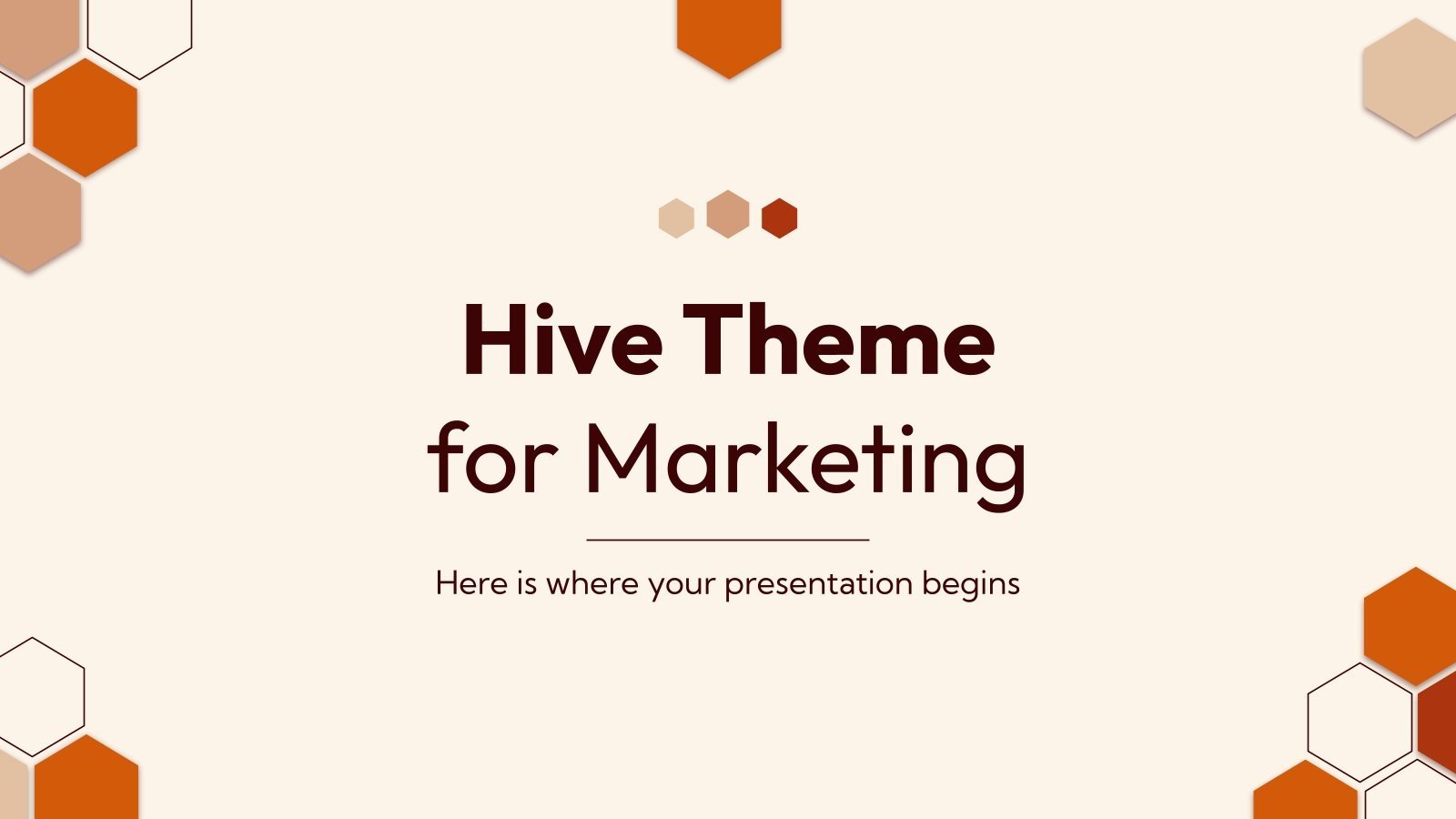 Hive Theme for Marketing Presentation