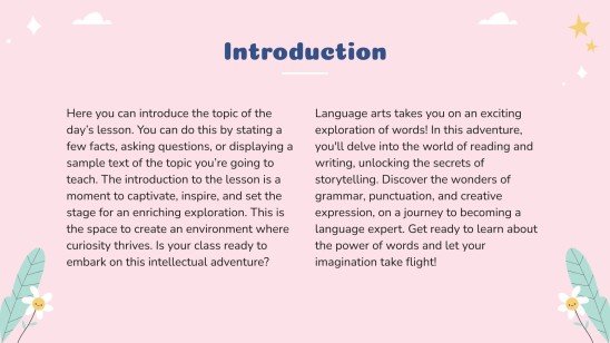 Literature Lesson for National Poetry Month Presentation