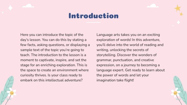 Literature Lesson for National Poetry Month Presentation