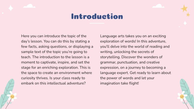 Literature Lesson for National Poetry Month Presentation