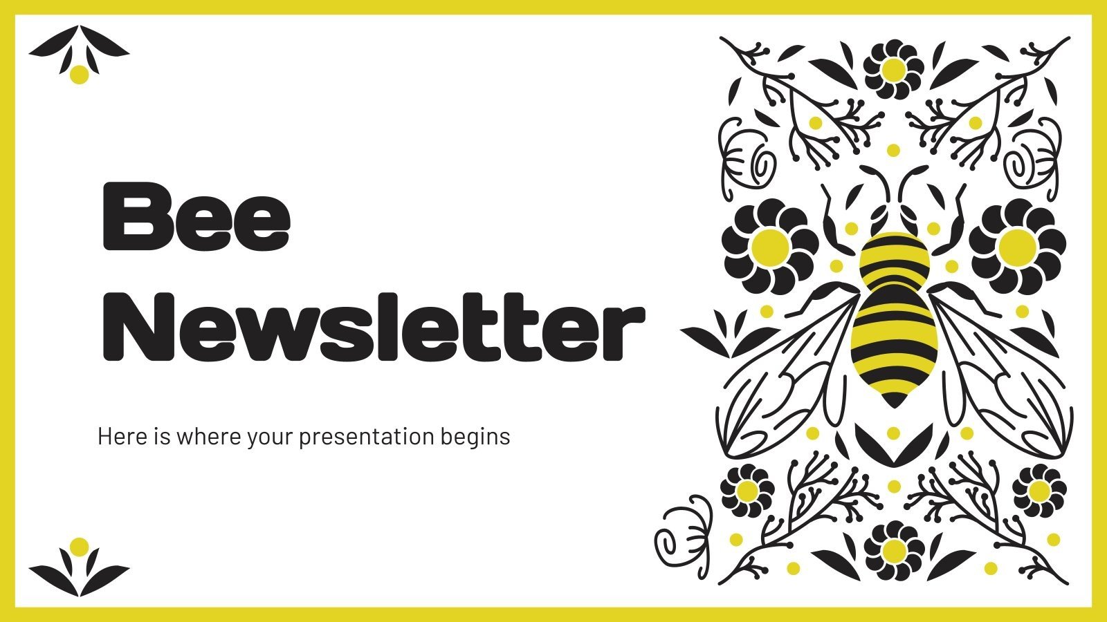 Free Google Slides & PowerPoint templates about bees