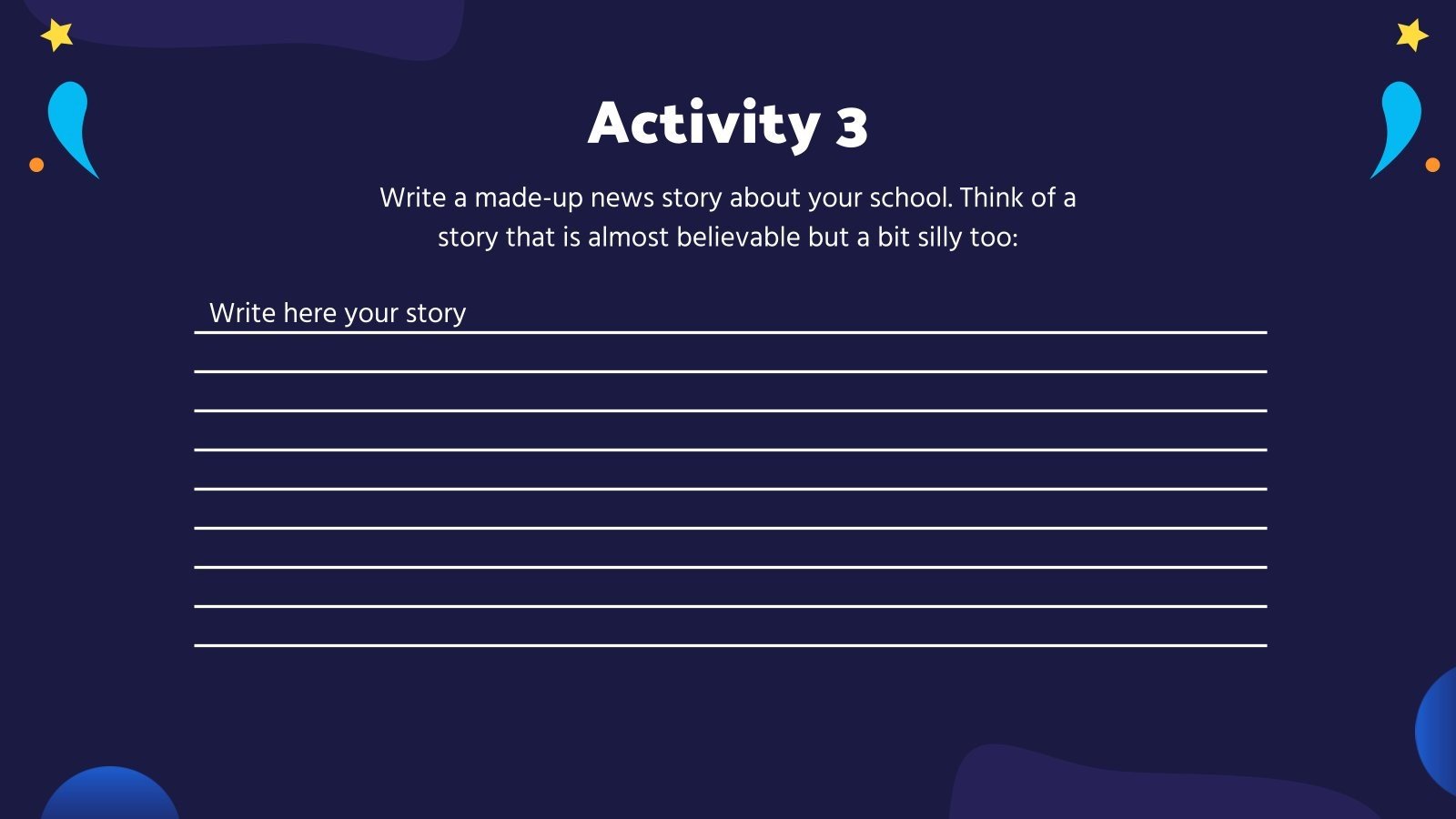 Fun High School Activities for April Fools' Day Presentation