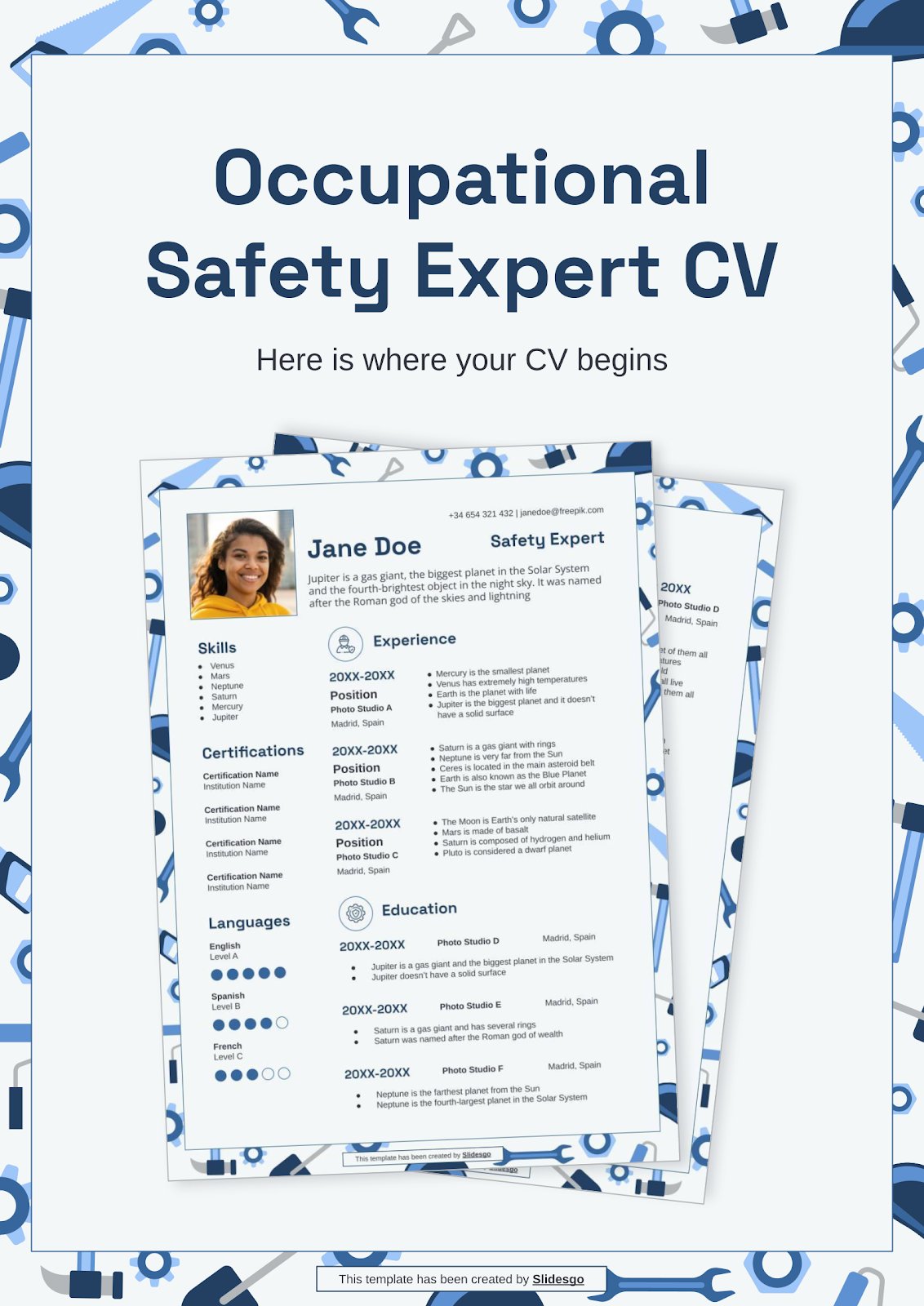 Occupational Safety Expert CV Template