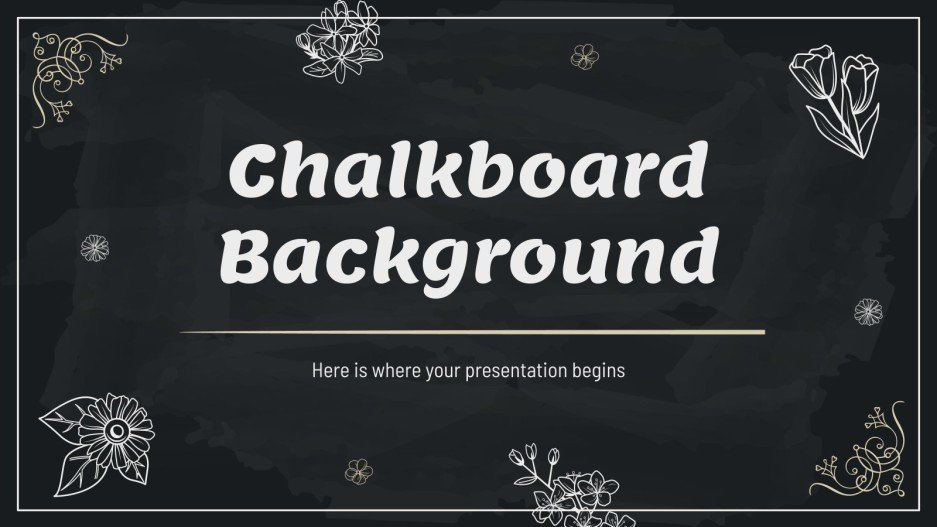 Chalkboard Background Presentation
