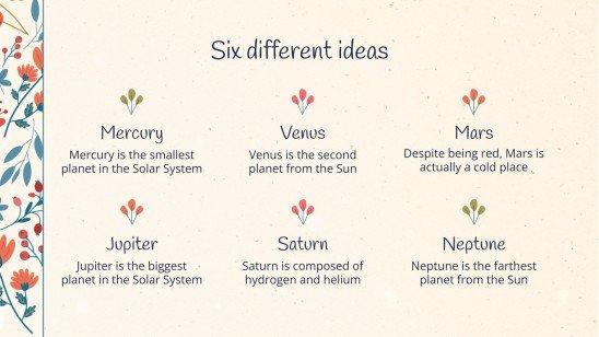 Floral Pattern Presentation