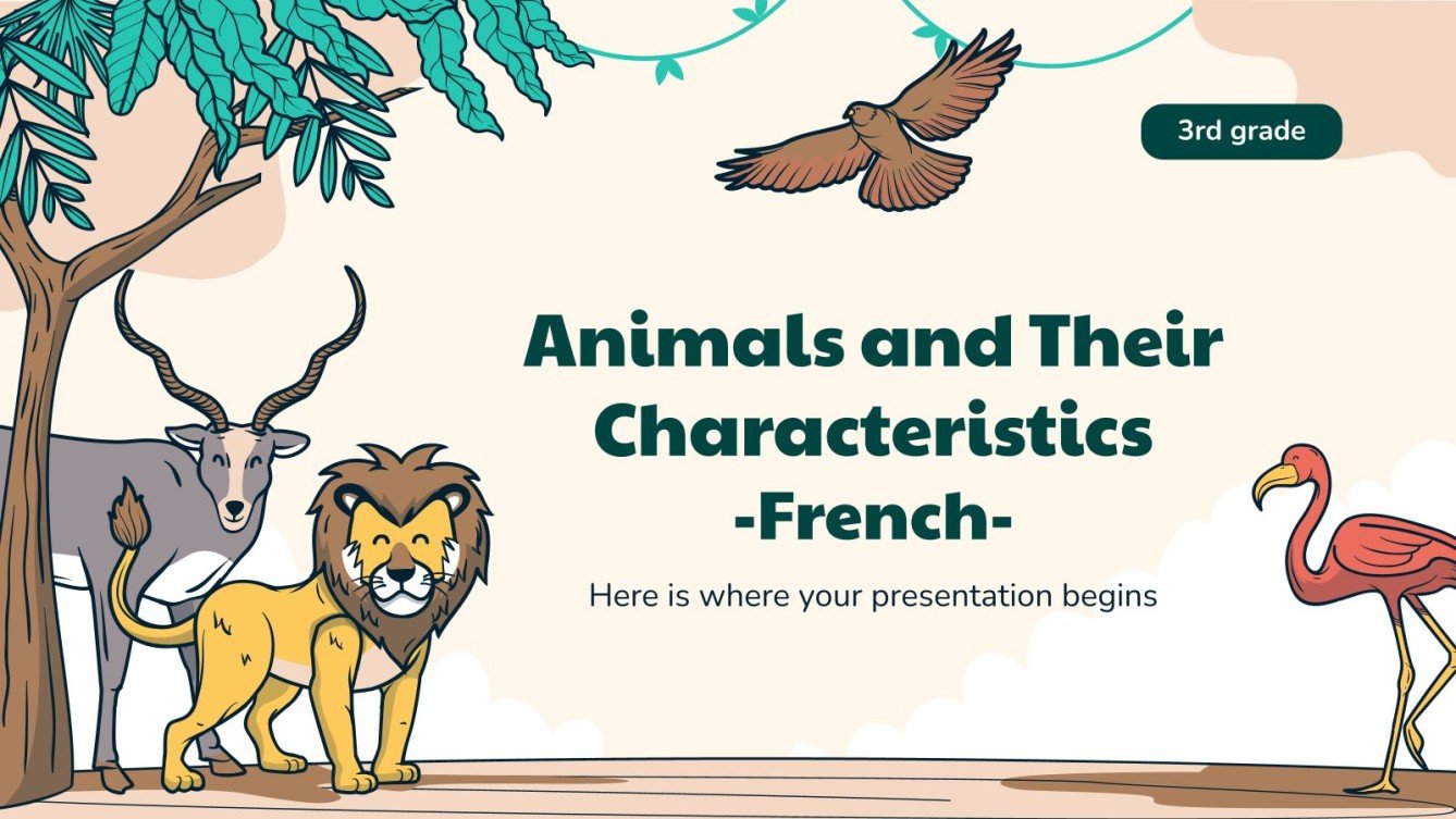 Animals and Their Characteristics - French - 3rd Grade