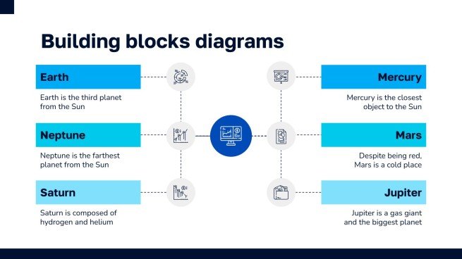 Building Blocks Diagrams for a Business Plan Presentation