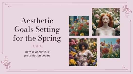 Definição de metas para a primavera com estilo aesthetic