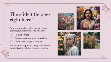 Aesthetic Goals Setting for the Spring Presentation