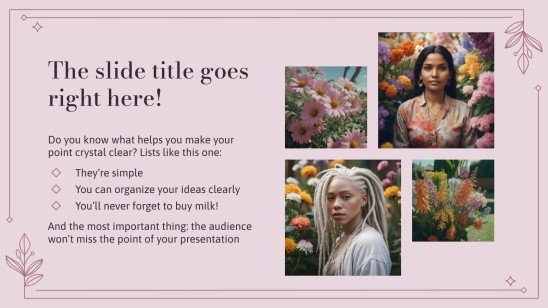 Aesthetic Goals Setting for the Spring Presentation