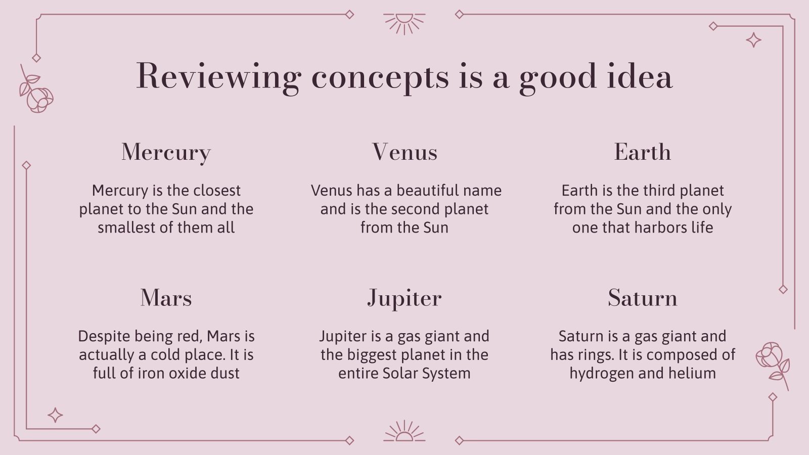 Aesthetic Goals Setting for the Spring Presentation