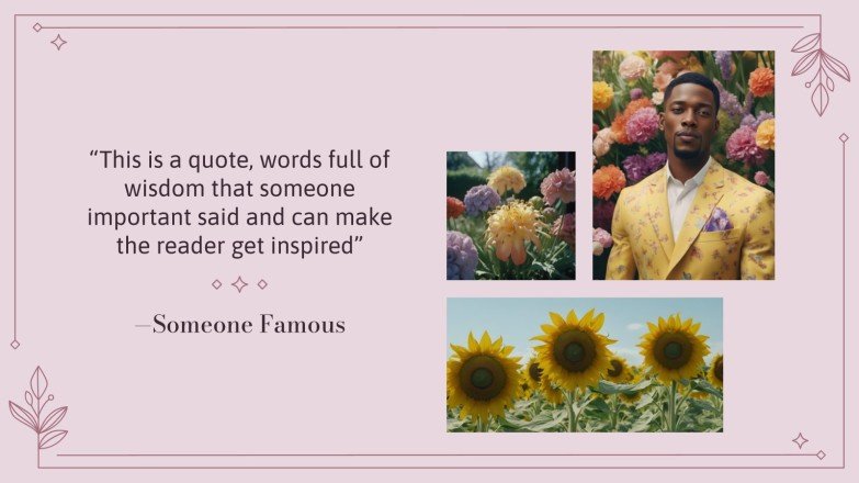 Aesthetic Goals Setting for the Spring Presentation