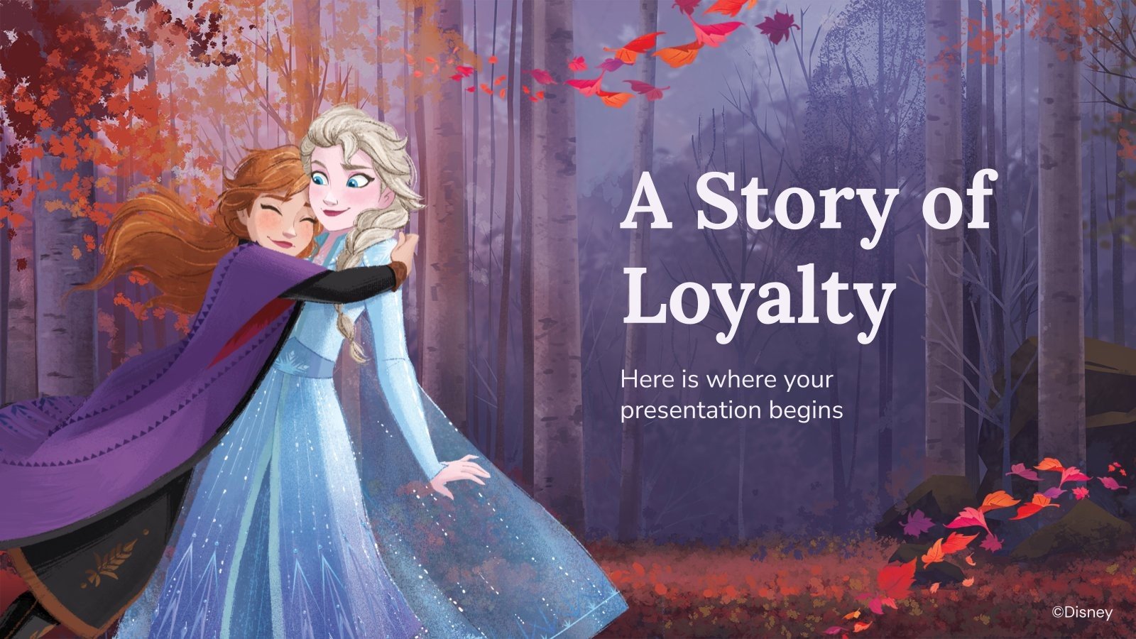 Plantillas de PowerPoint y Google Slides de Frozen