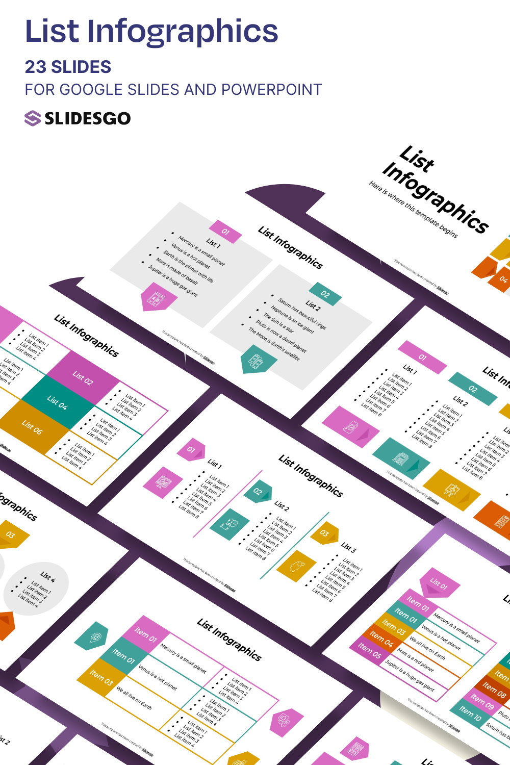 List Infographics Template