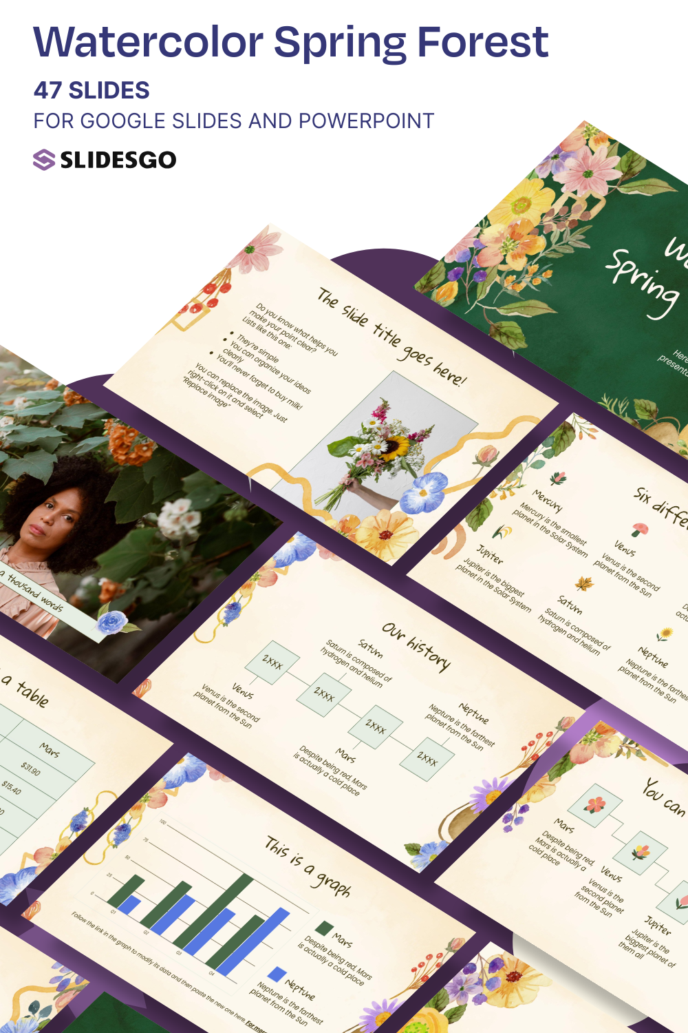 Watercolor Spring Forest Presentation