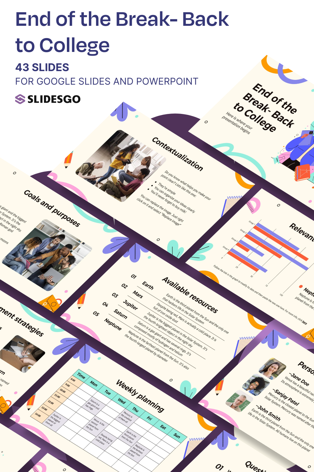 End of the Break- Back to College Presentation