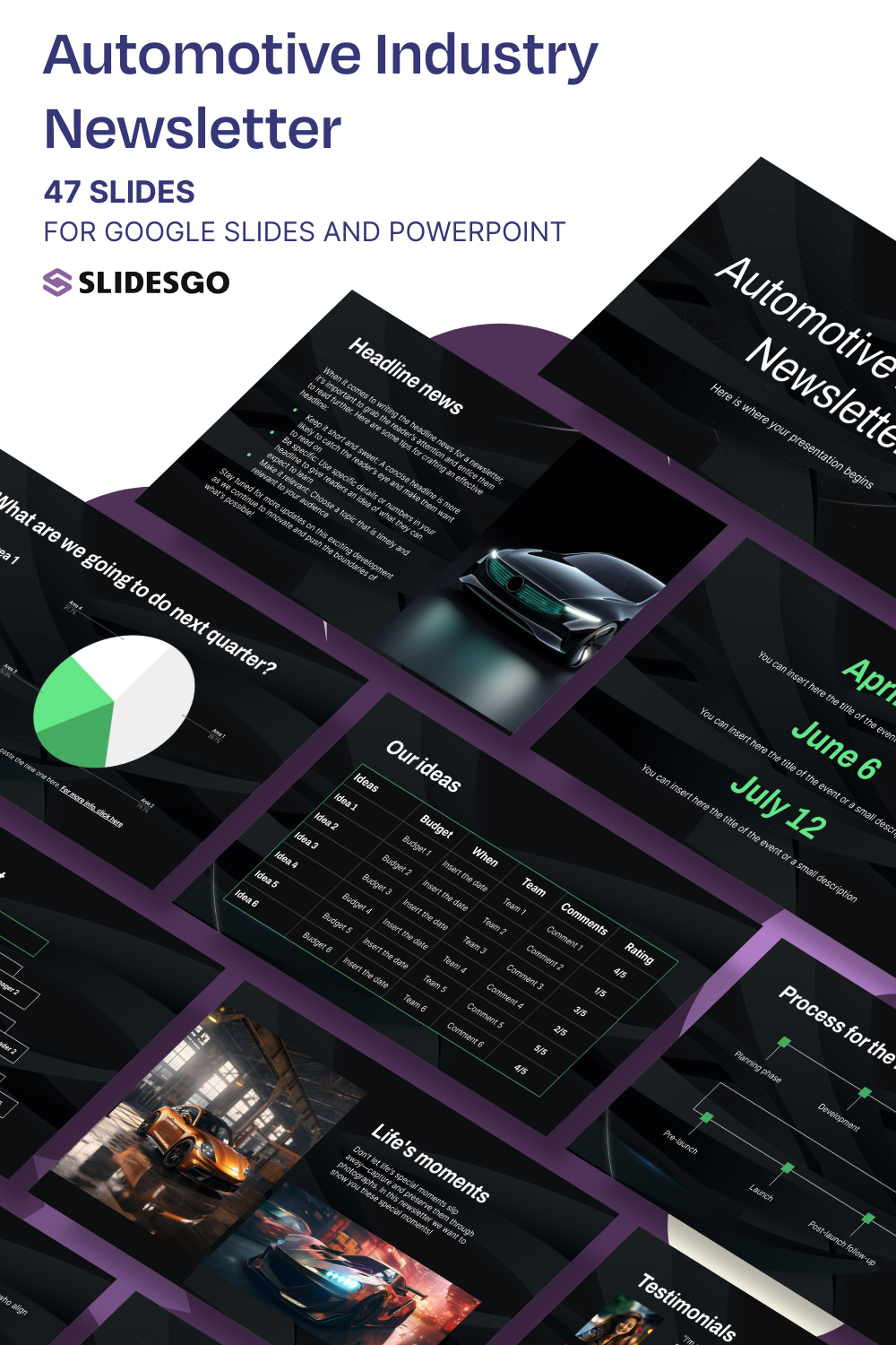 Automotive Industry Newsletter Presentation