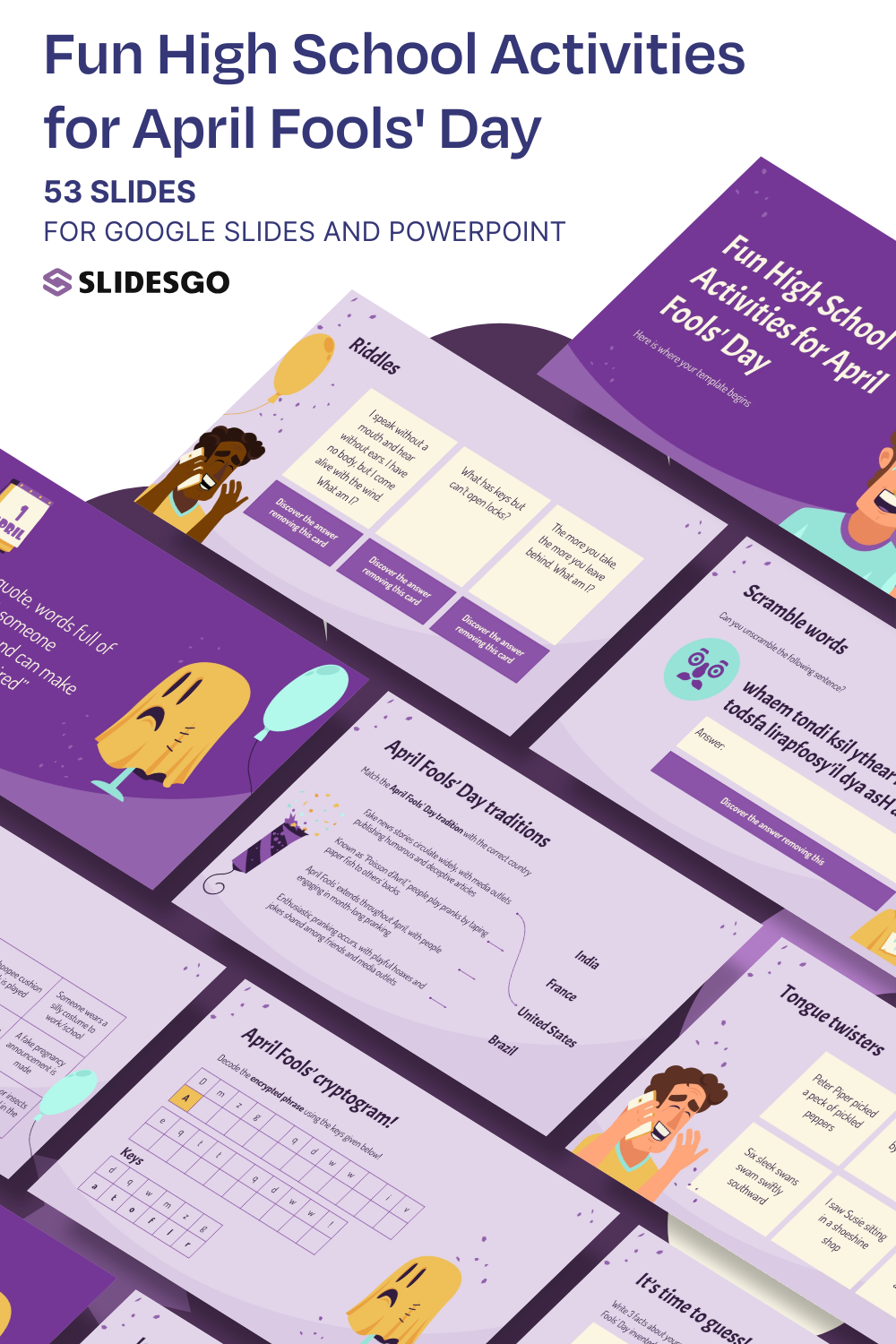 Fun High School Activities for April Fools' Day Presentation