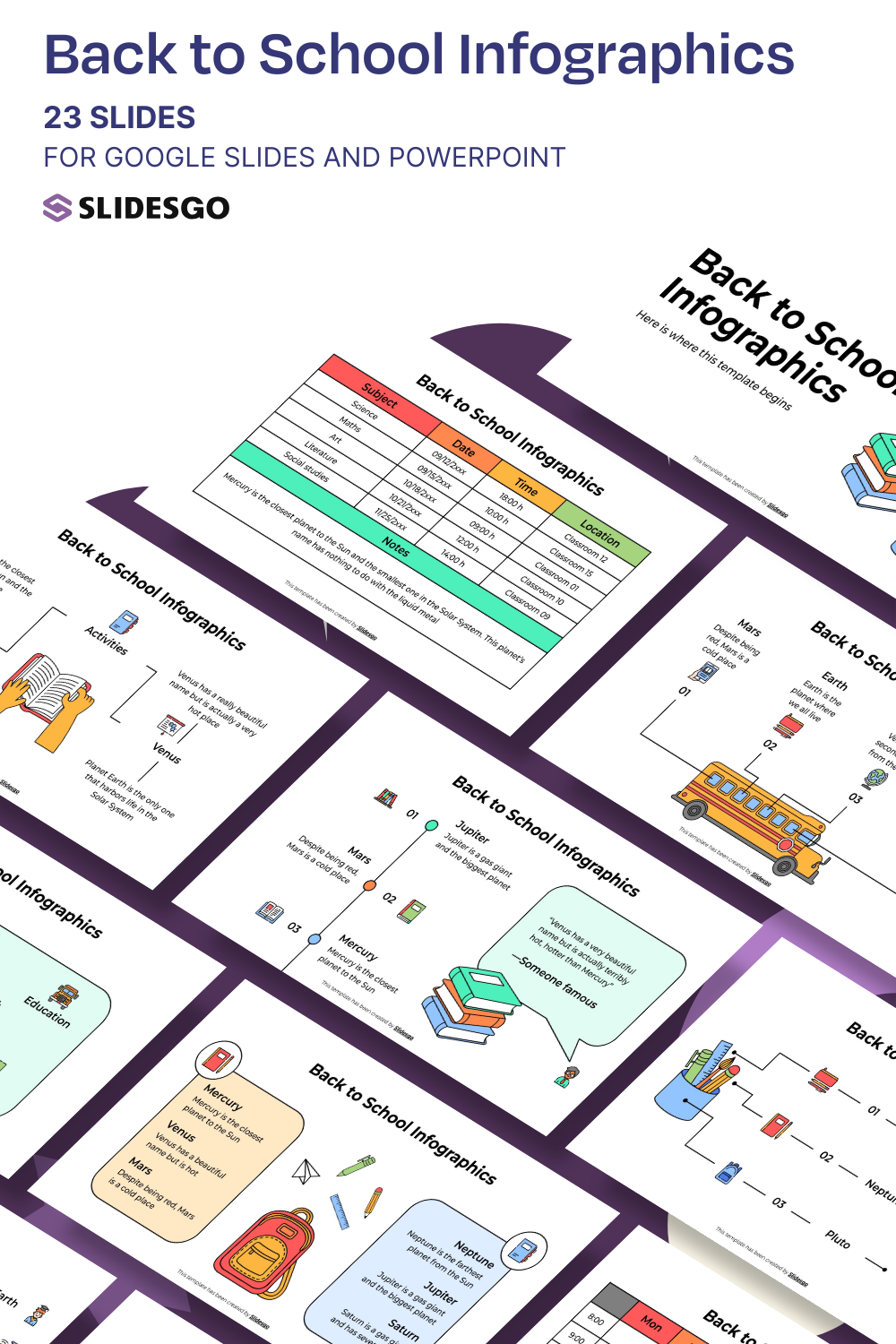 Back to School Infographics Template