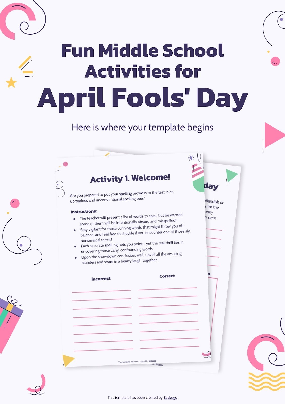 Fun Middle School Activities for April Fools' Day