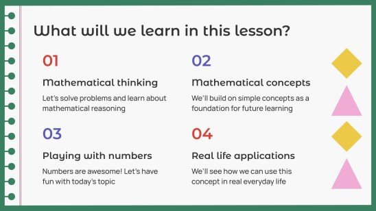 Patterns and Algebraic Thinking - 4th Grade Presentation