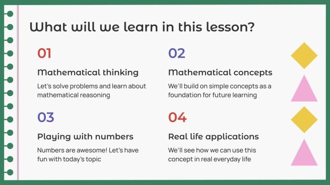 Patterns and Algebraic Thinking - 4th Grade Presentation