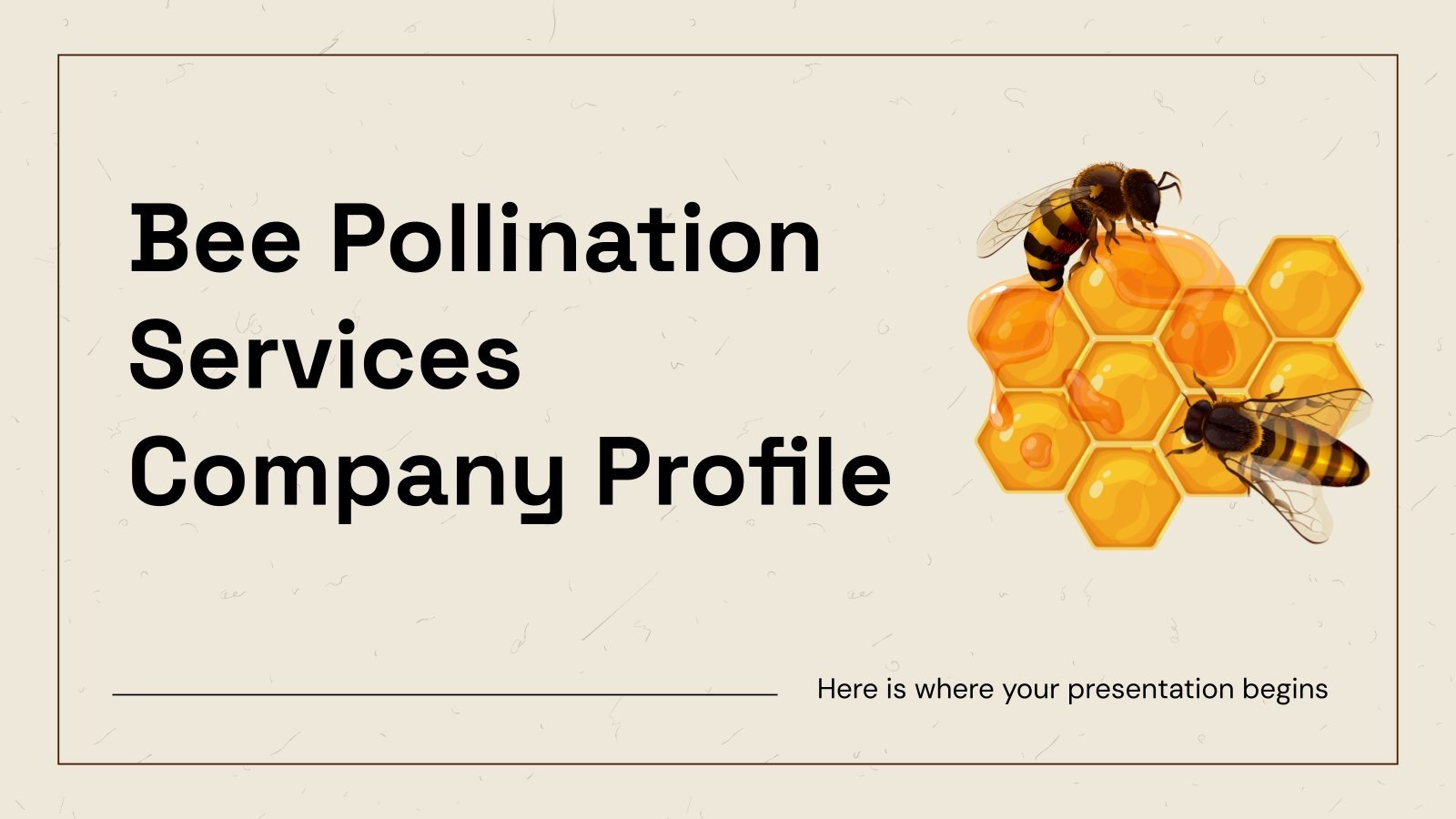 Free Google Slides & PowerPoint templates about bees