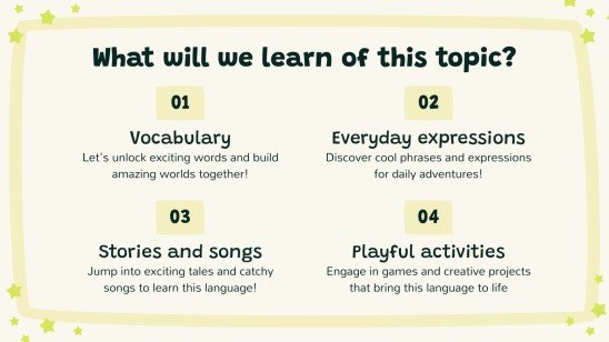 Sports and Leisure Activities Vocabulary - 4th Grade