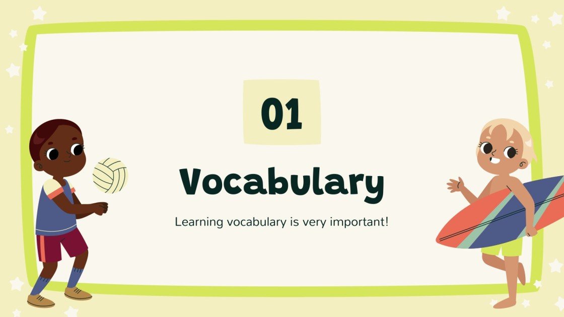 Sports and Leisure Activities Vocabulary - 4th Grade