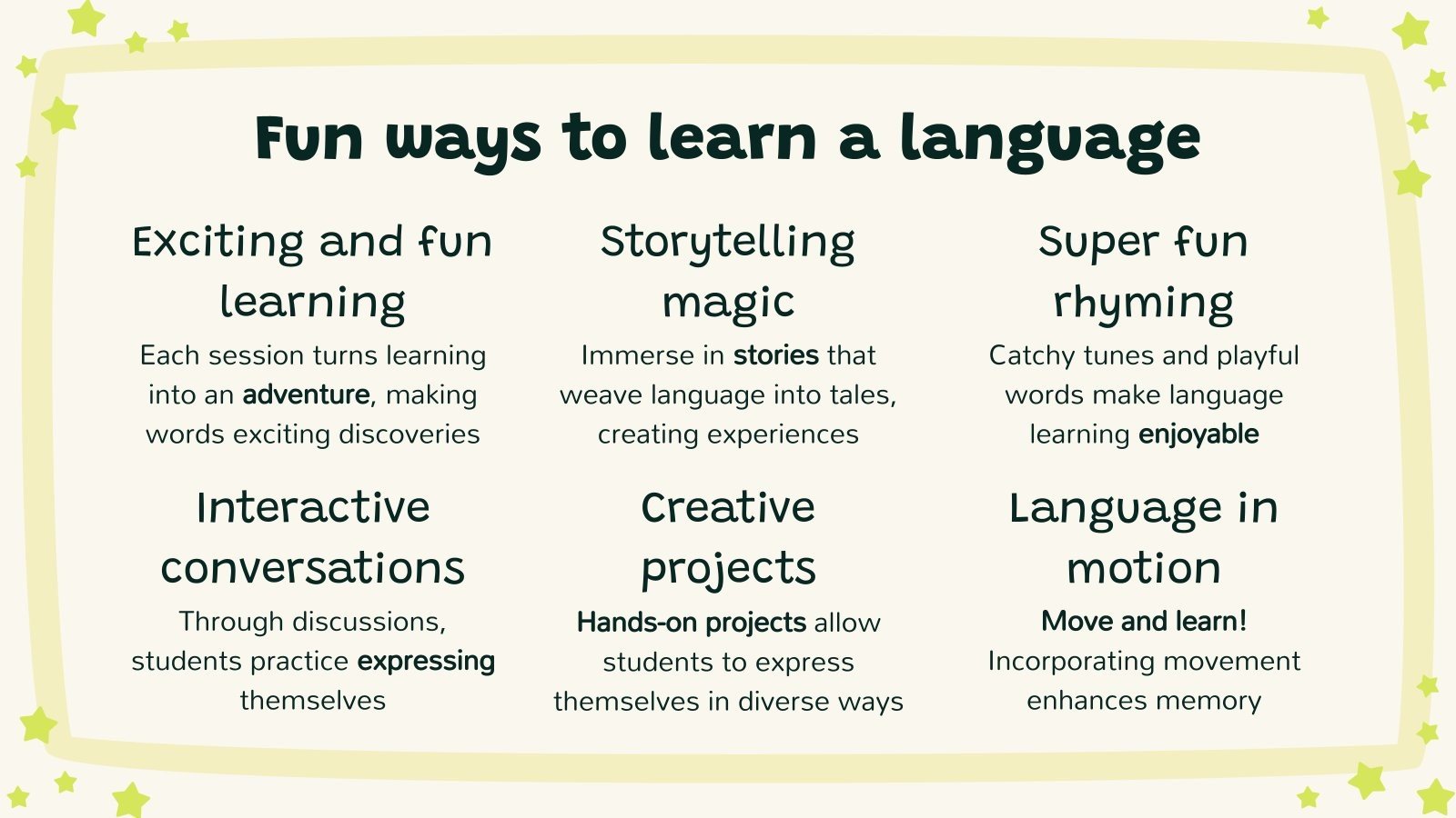 Sports and Leisure Activities Vocabulary - 4th Grade