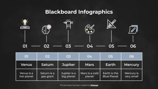 Blackboard Infographics Template