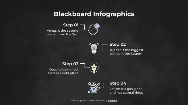 Blackboard Infographics Template