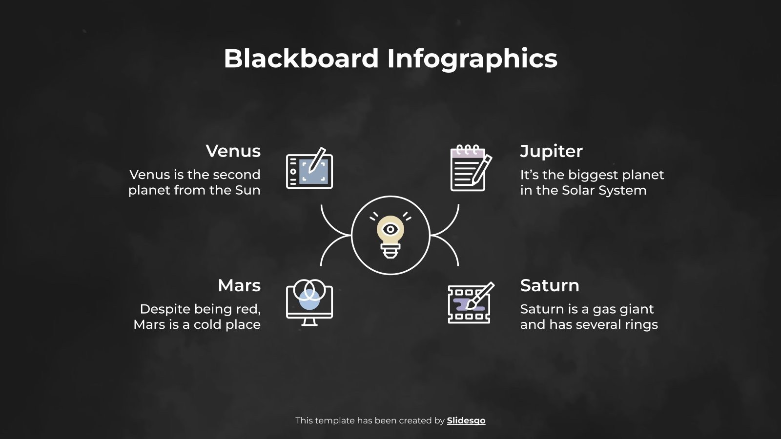 Blackboard Infographics Template