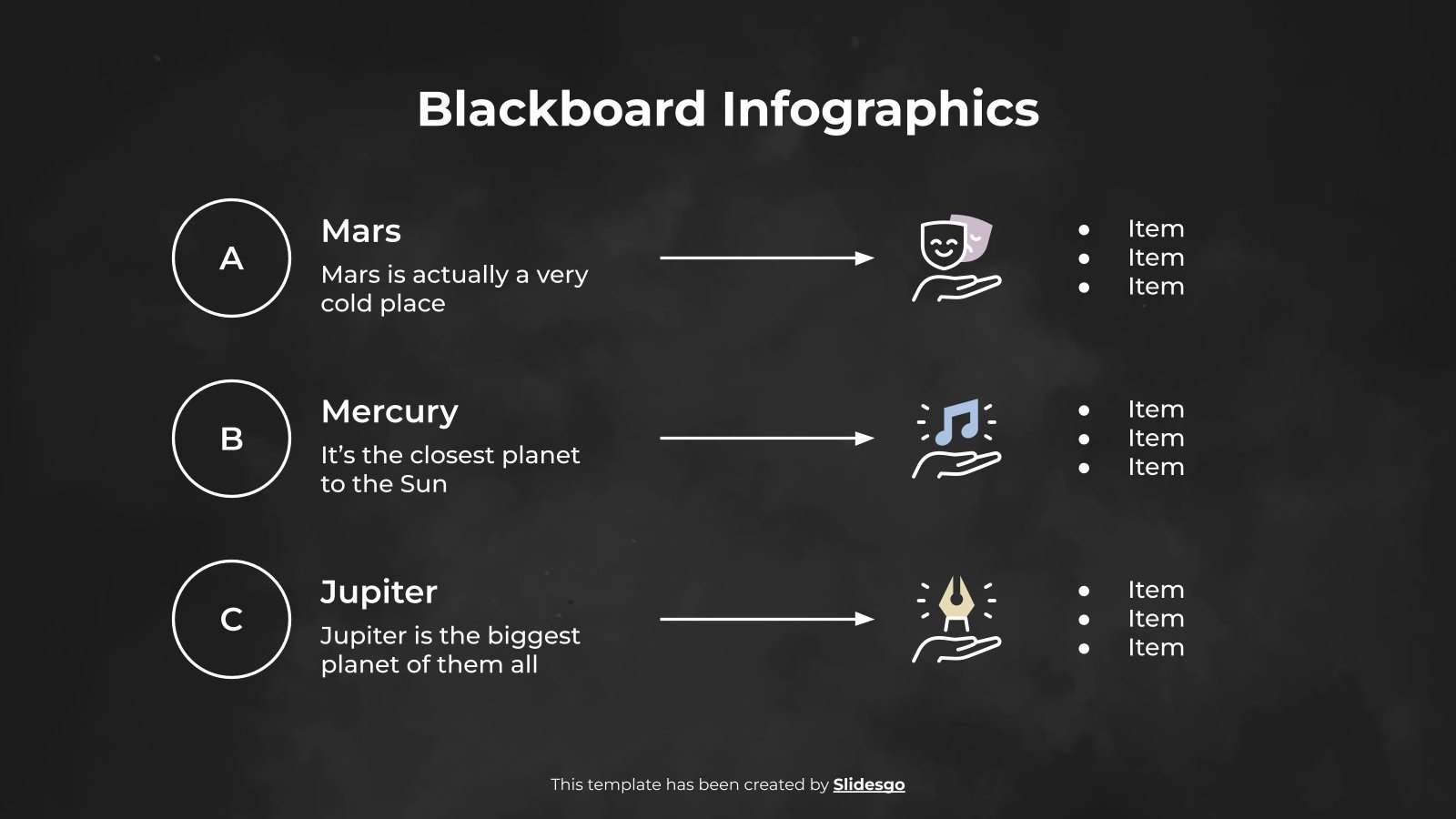 Blackboard Infographics Template