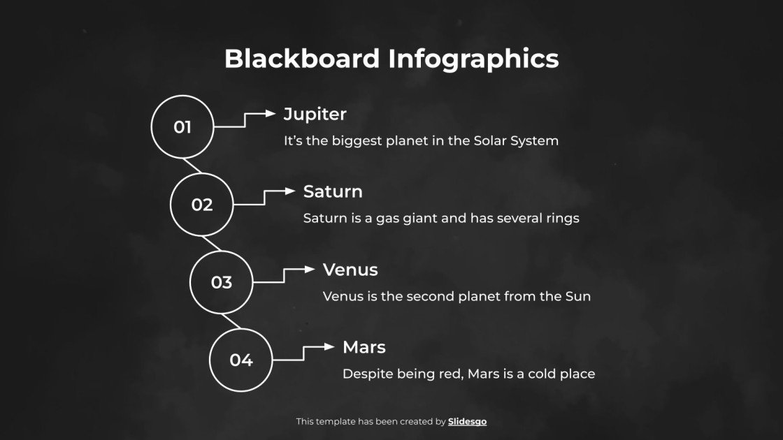 Blackboard Infographics Template