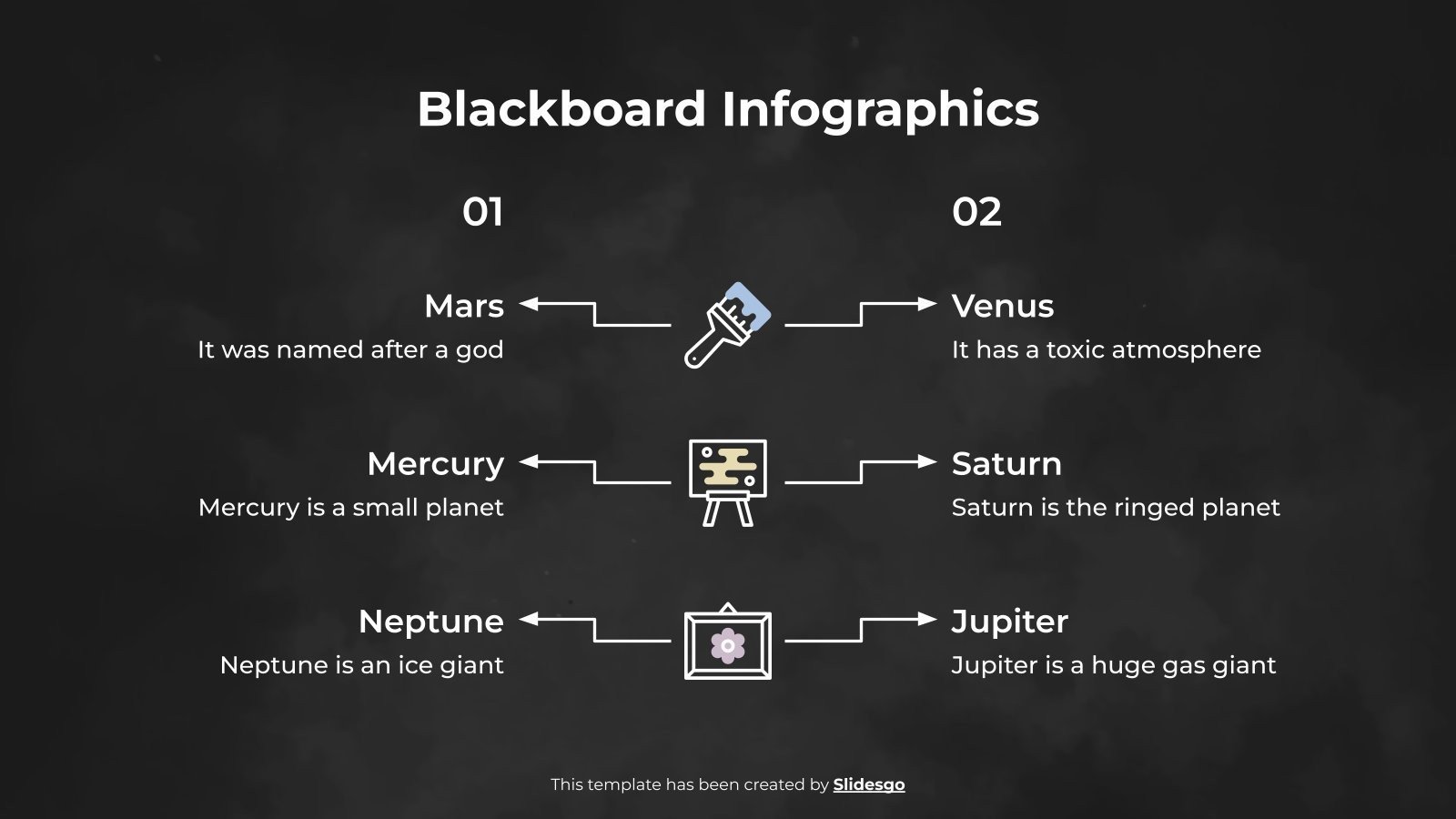 Blackboard Infographics Template
