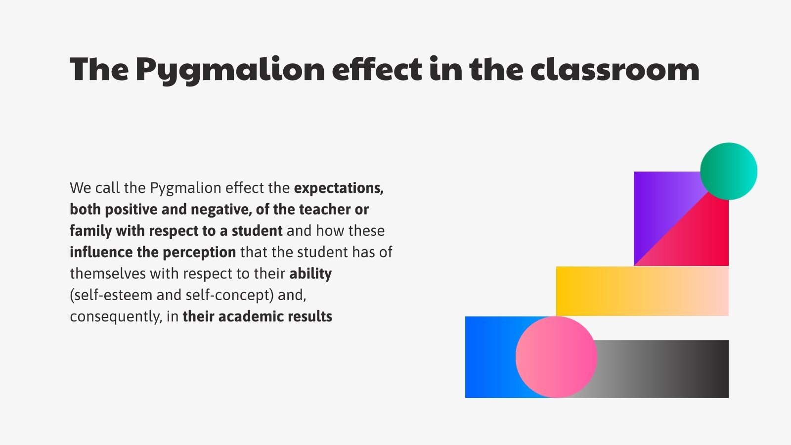 The Pygmalion Effect in the Classroom Presentation