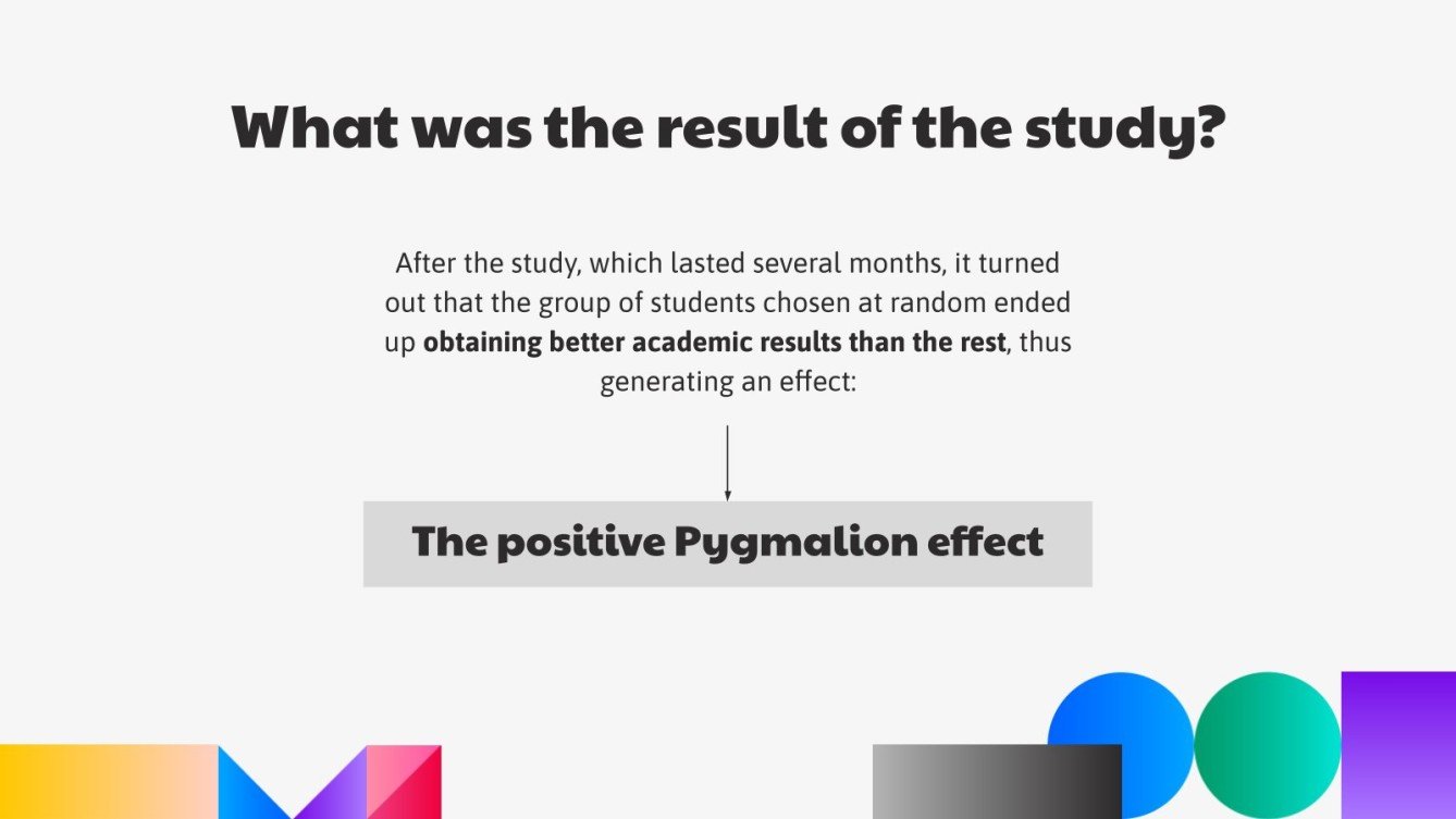 The Pygmalion Effect in the Classroom Presentation