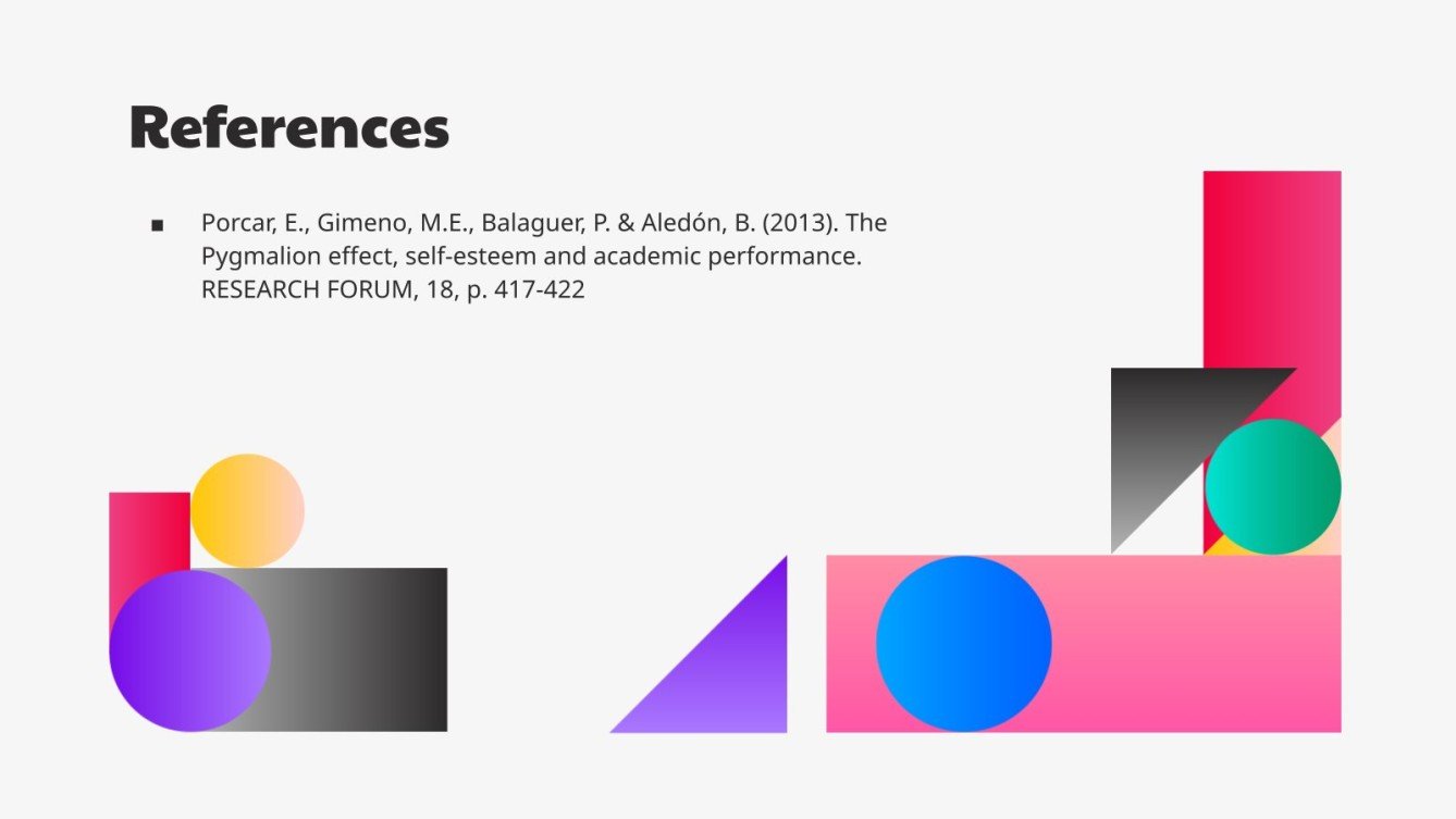The Pygmalion Effect in the Classroom Presentation