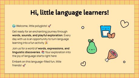 Food and Drinks Vocabulary - German - Pre-K Presentation