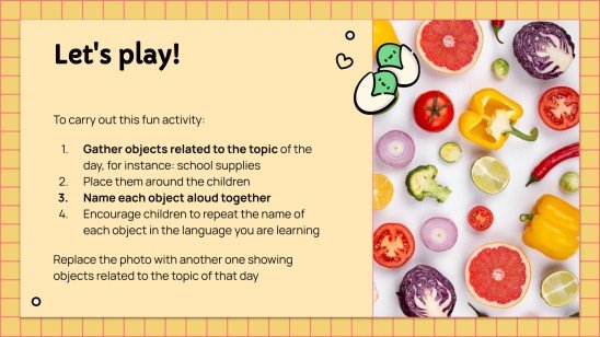 Food and Drinks Vocabulary - German - Pre-K Presentation