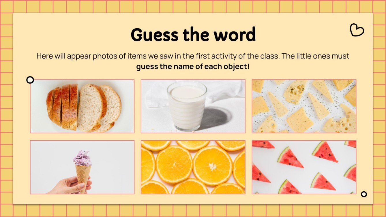 Food and Drinks Vocabulary - German - Pre-K Presentation