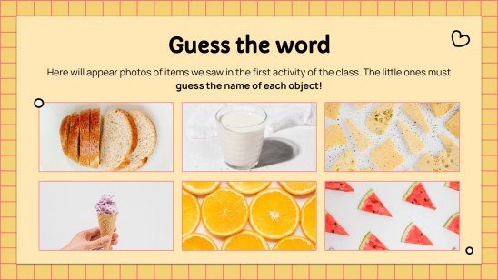 Food and Drinks Vocabulary - German - Pre-K Presentation