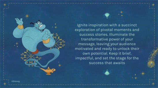 Aladdin, Jasmine Presentation