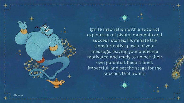 Aladdin, Jasmine Presentation